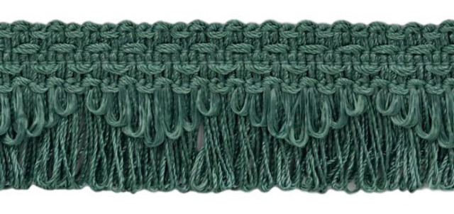 Scallop Loop Fringe, Color# 9620, Atlantic Green Blue, 10 Yards ...