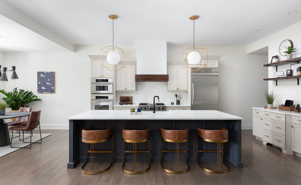 Contemporary Farmhouse Ranch - Transitional - Kitchen - Chicago - by ...