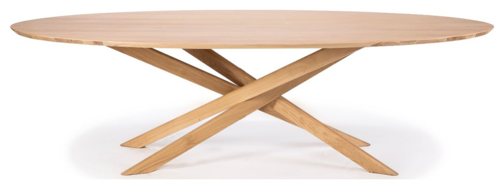 Oval Oak Dining Table | OROA Mikado - Contemporary - Dining Tables - by ...