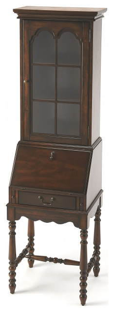 Traditional Deep Cherry Secretary - Traditional - Desks And Hutches ...