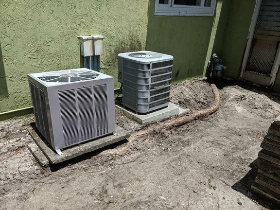 Removing tree roots near a gas line