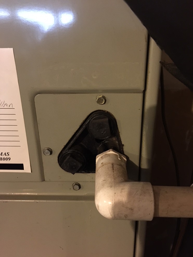 Trane AC condensation drain pipe is clogged