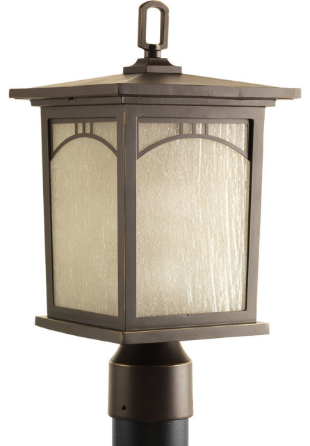 1-Light Post Lantern 8", Antique Bronze - Craftsman - Post Lights - by ...
