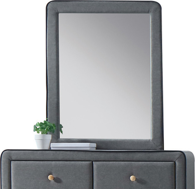 Valda Mirror, Light Gray - Transitional - Wall Mirrors - by GwG Outlet ...