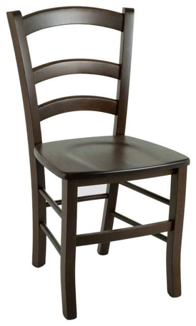 Linon Karsyn Set of Two Wood Side Chair in Walnut - Transitional ...