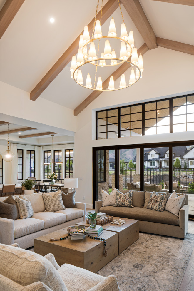 Maple Lakes - Utah Valley Parade of Homes - Beach Style - Living Room ...