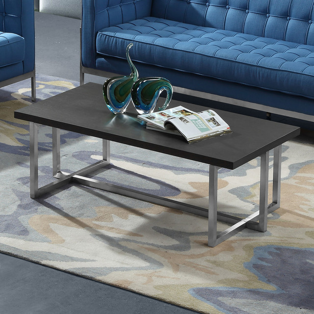 Topaz Rectangular Coffee Table, Gray - Contemporary - Coffee Tables ...