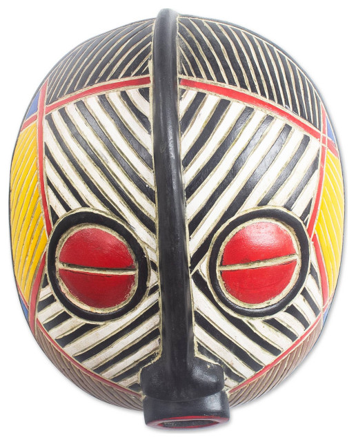Novica Handmade Disanka African Wood Mask - Tropical - Decorative ...