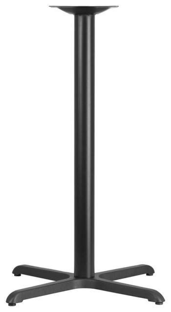 30"x 30"Restaurant Table X-Base with 3"Dia. Bar Height Column ...