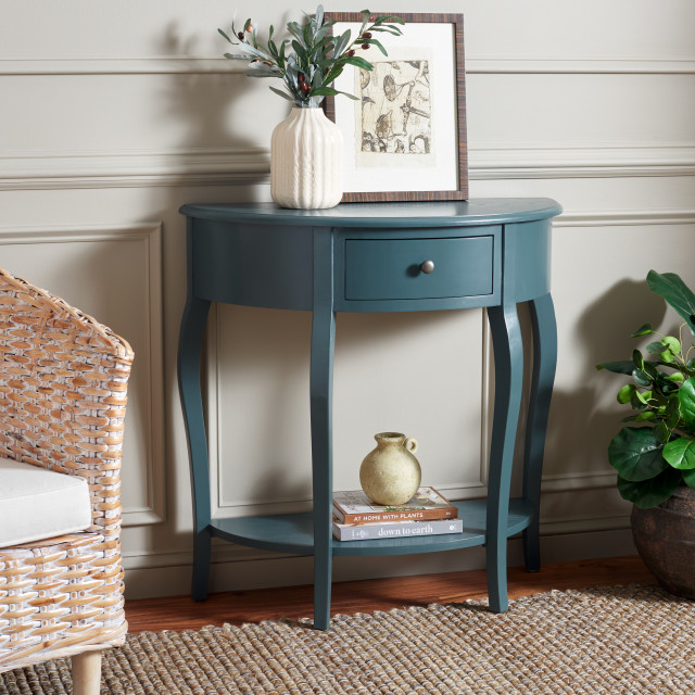 Safavieh Jan Demilune Small Console Table, #N/A - Contemporary ...