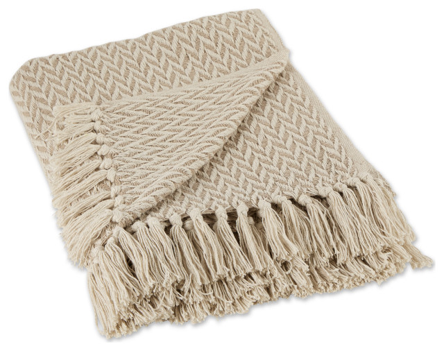 Stonewash Blue Zig-Zag Throw - Contemporary - Throws - by VirVentures ...