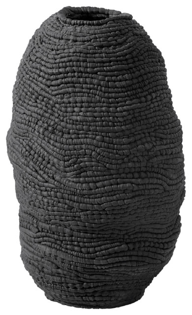 Textured Black Ceramic Vase | Textured Black Ceramic Vase ...