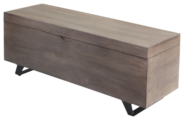 Amanpour Storage Chest - Industrial - Accent And Storage Benches - by ...