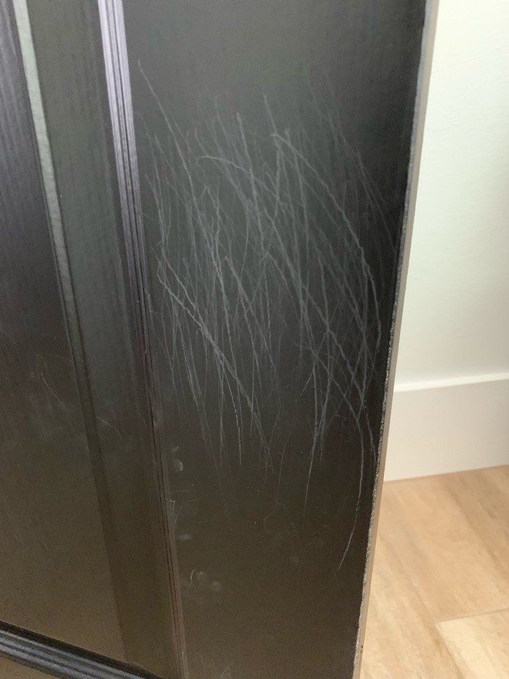 Scratches on black doors | Houzz Forum