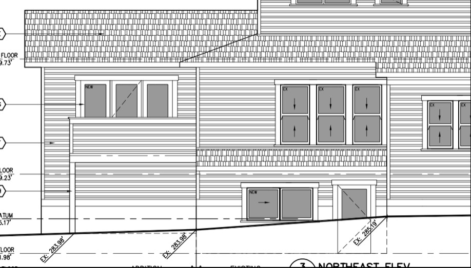 Joining two roofs with different level