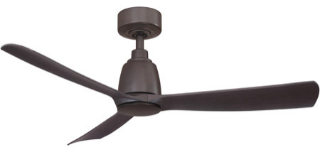 Fanimation FPD8547BL Kute 44 inch Indoor/Outdoor Ceiling Fan with Black ...