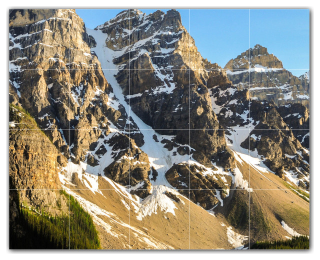 Mountains Ceramic Tile Wall Mural HZ500863, 60" Wide x 48" High ...