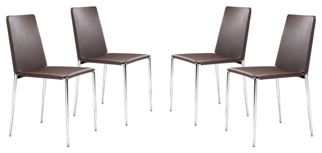 Alex Dining Chair (Set of 4) Espresso - Modern - Dining Chairs - by ...