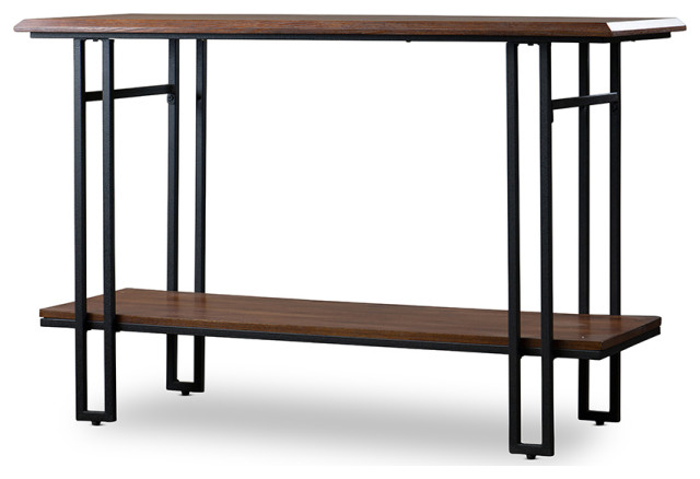 Newcastle Wood and Metal Console Table - Industrial - Console Tables - by Skyline Decor | Houzz
