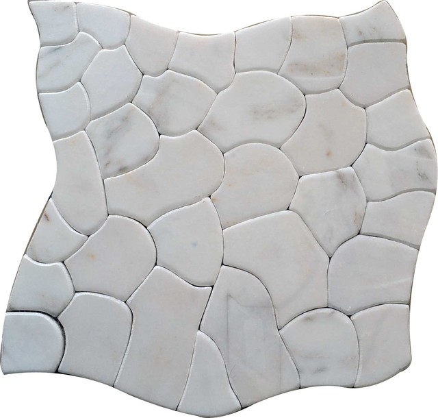 12"x12", Natural Pebble Plain Sheets, Pebbles, 12" x 6" - Traditional ...