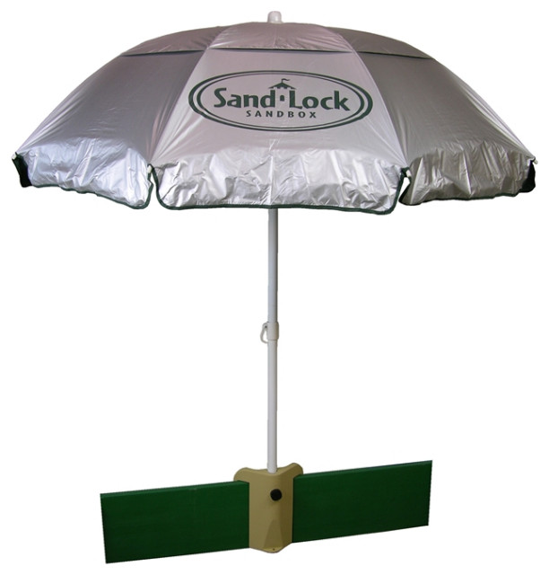 Deluxe Adjustable Tilting Shade Umbrella Kit - Contemporary - Outdoor ...