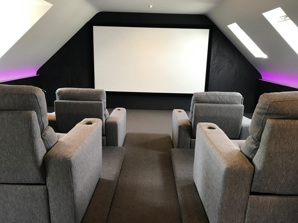 Attic Home Cinema Conversion - Modern - Home Cinema - Sussex - by Kent ...