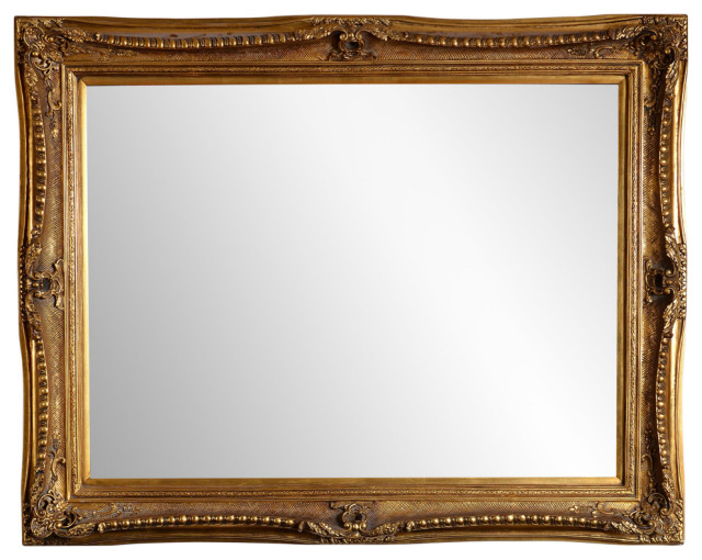 Faria Gold Frame Mirror - Traditional - Picture Frames - by Infinity ...