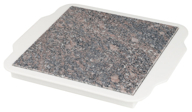 Food Warmer Plate Microwavable 9" Marble Hot Plate Keeps Food Warm ...