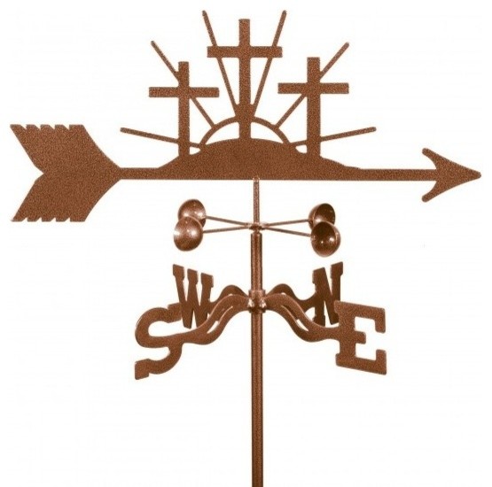 Crosses Weathervane With Garden Mount - Contemporary - Weather Vanes ...