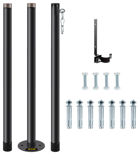 VEVOR String Light Pole String Light Pole Stand for Outdoor 9.6 ft with ...