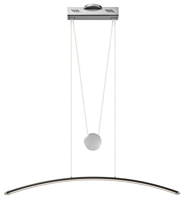 Elan Lighting Sava 1 Light 40 1/4 LED Linear Pendant in Black Finish ...