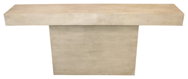 Flagstaff 72" Solid Wood Console Table, Stone Natural Finish ...