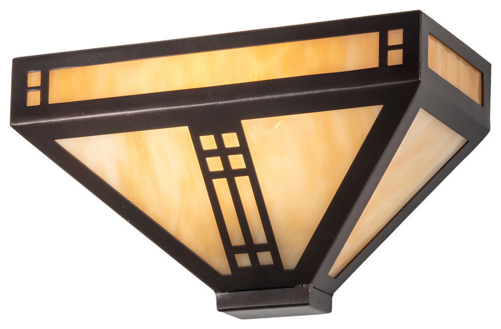 12 Wide Prairie Loft Wall Sconce - Craftsman - Wall Sconces - by ...