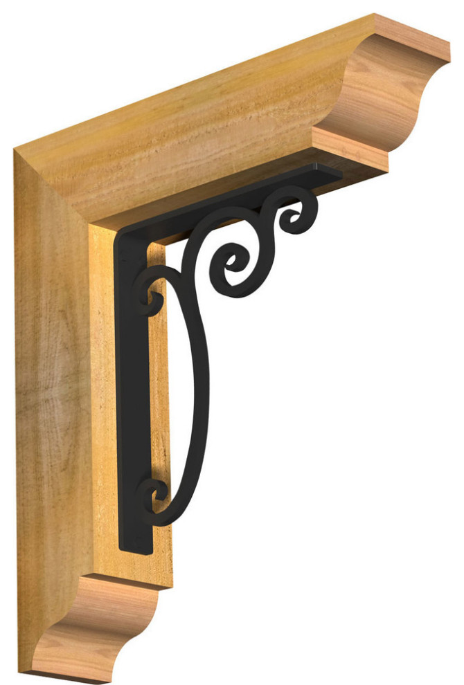 Avery Traditional Ironcrest Bracket Single Brace, 4" Thick, 18"x20 ...