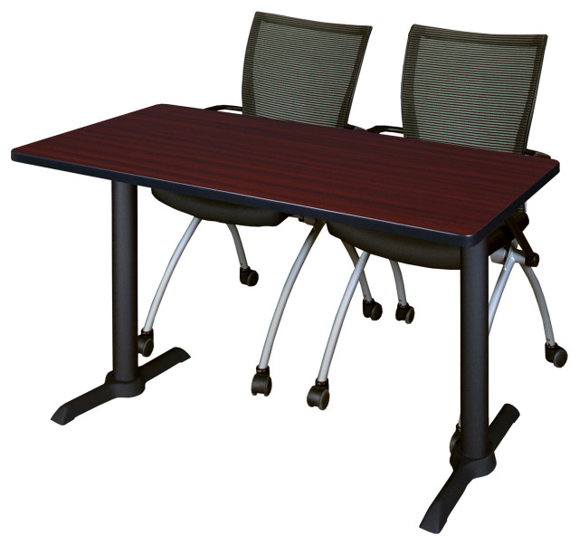 Cain 48" x 24" Training Table & 2 Apprentice Chairs - Contemporary ...