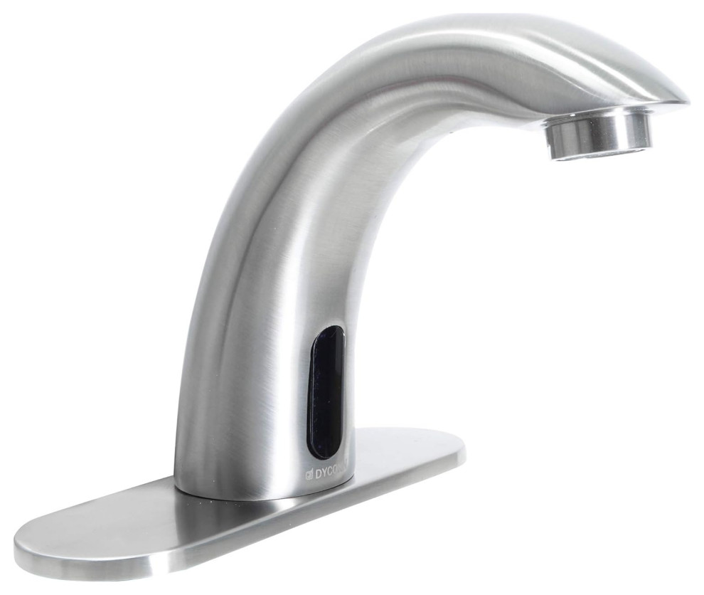 Hands / Touch Free Motion Sensor Brushed Nickel Bathroom Faucet ...