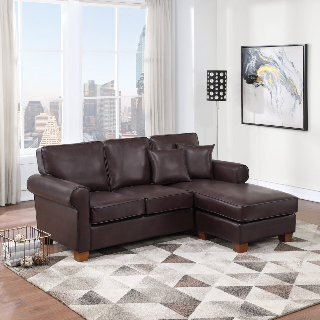 Rylee Rolled Arm Sectional - Contemporary - Sectional Sofas - by Office ...