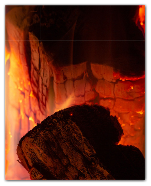 Fire Ceramic Tile Wall Mural HZ500599, 32" Wide x 40" High ...