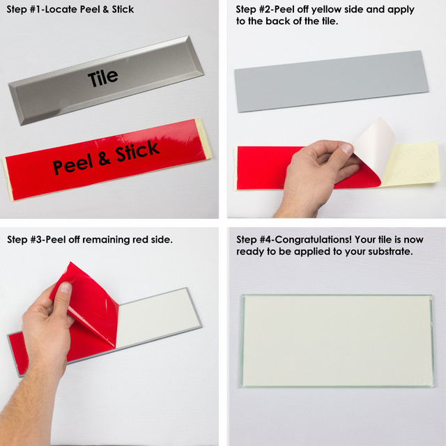 Forever 3"x12" Reverse Bevel Glass Subway Tile,Glossy Royal Gray ...