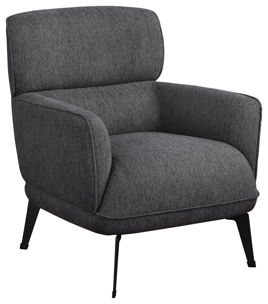 Andrea Heavy Duty High Back Accent Chair Grey - Midcentury - Armchairs ...