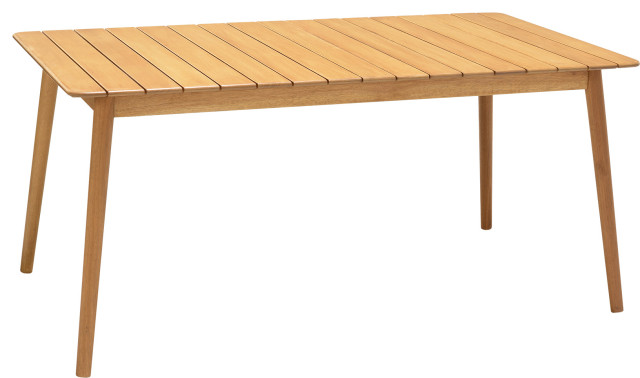 Nassau Outdoor Rectangle Dining Table - Midcentury - Outdoor Dining ...