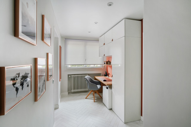 création bureau sur le palier, destiné au télétravail - Contemporain ...