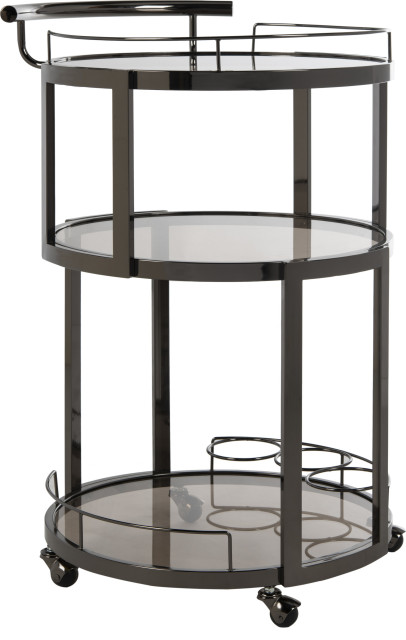Rio 3 Tier Round Bar Cart - Transitional - Bar Carts - by HedgeApple ...