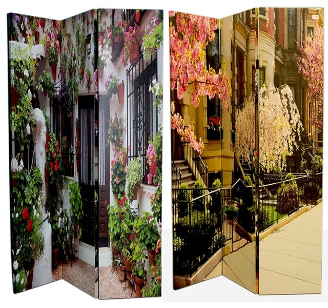 Attractive Canvas Room Divider, Multicolor - Contemporary - Screens And ...