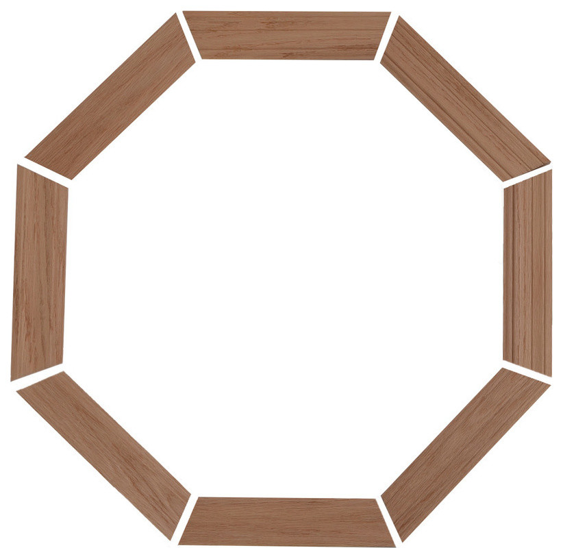 Trim Kit For Large Wood Vent Octagon Window, Pine - Transitional ...