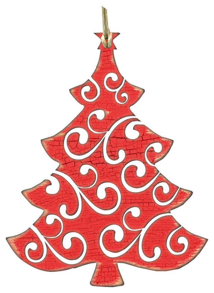 Filigree Christmas Tree, Set of 3 - Rustic - Christmas Ornaments - by G ...