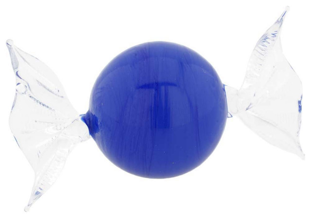 GlassOfVenice Murano Glass Round Candy - Cobalt Blue - Traditional ...