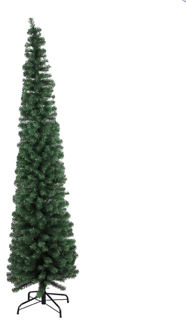 7 feet Artificial Christmas Pencil Tree with 557 Tips - Traditional ...
