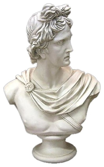 Apollo Bust Giant 38, Busts Greek & Roman - Traditional - Garden ...
