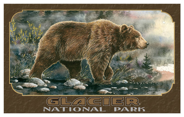 Dave Bartholet Glacier National Park Art Print, 12"x18" - Contemporary ...